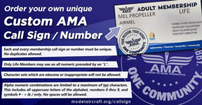 How to Get a Custom AMA Number - Academy of Model Aeronautics Blog